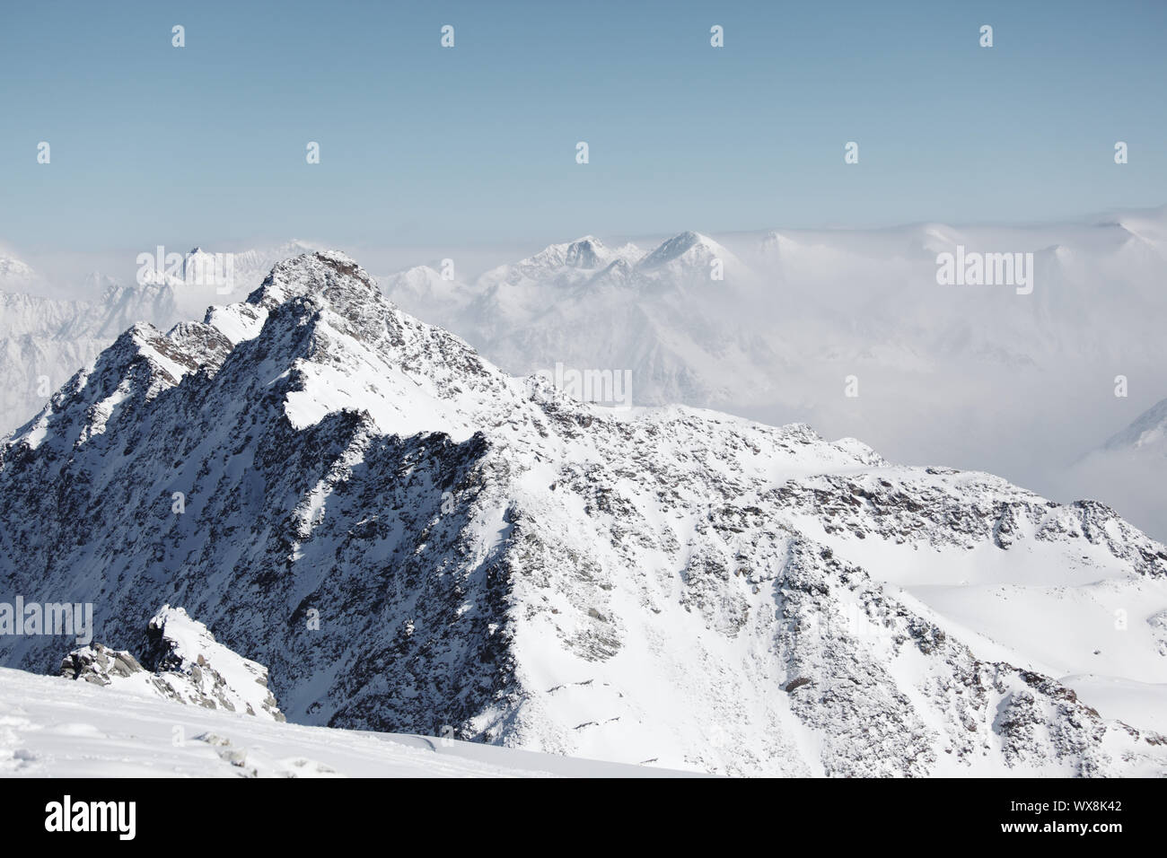 top of alps in sky Stock Photo - Alamy