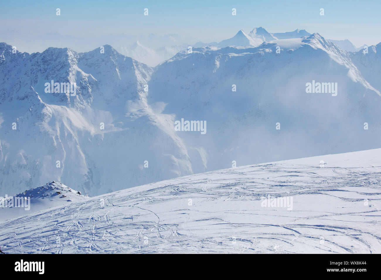 top of alps in sky Stock Photo - Alamy
