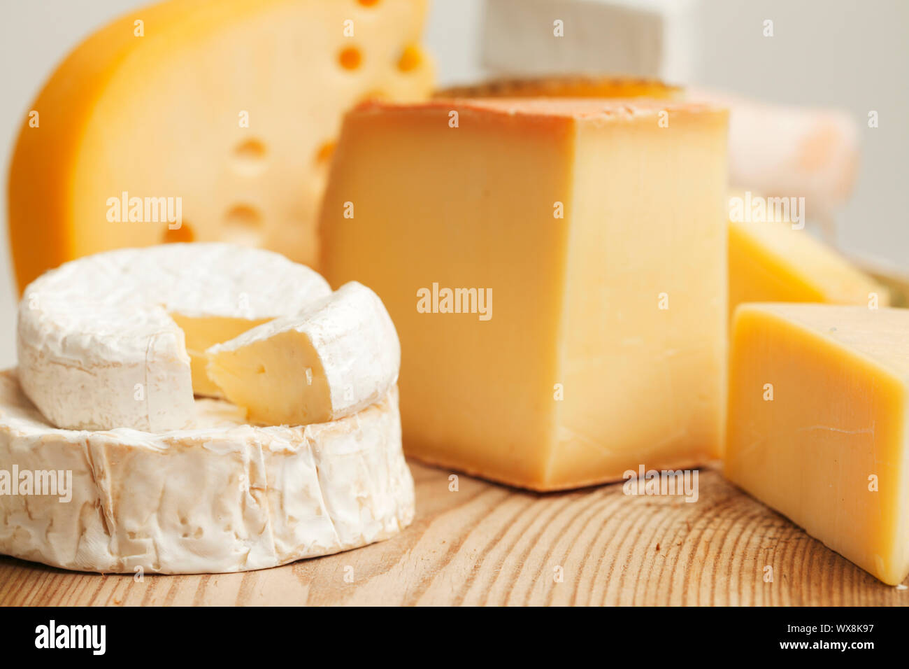 Various types of cheese composition Stock Photo - Alamy