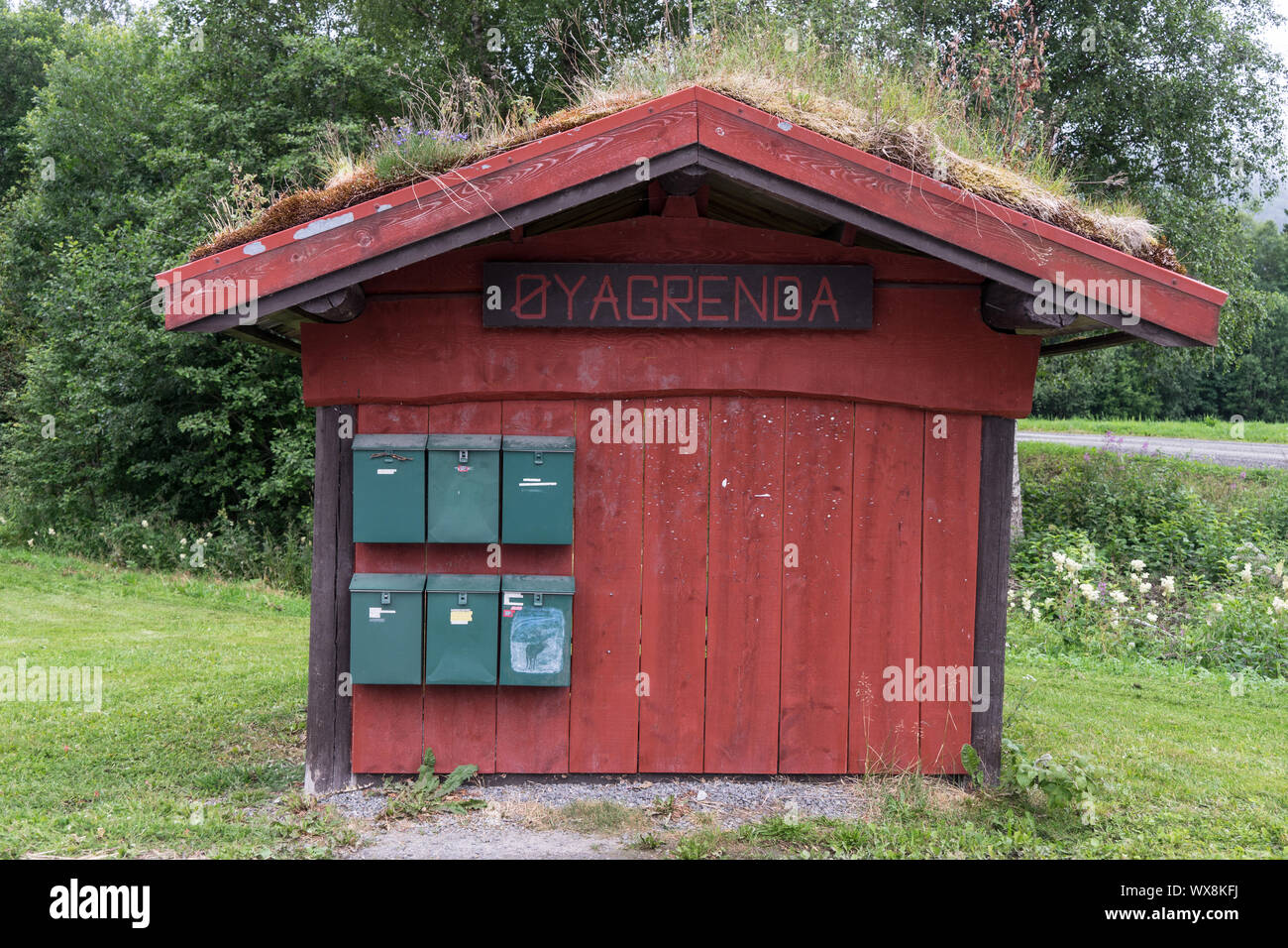 Post Boxes in Norway Stock Photo - Alamy