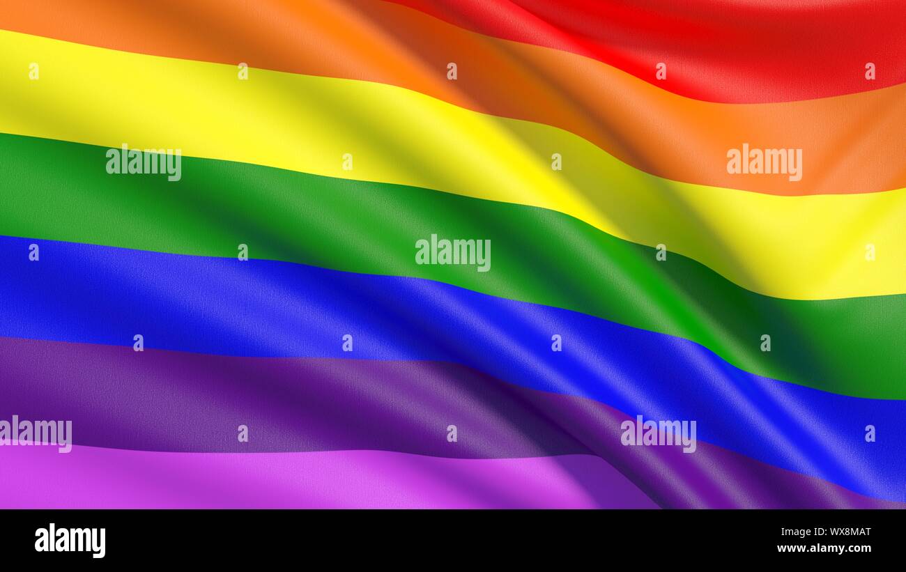 Flag of . Waved highly detailed fabric texture Stock Photo - Alamy