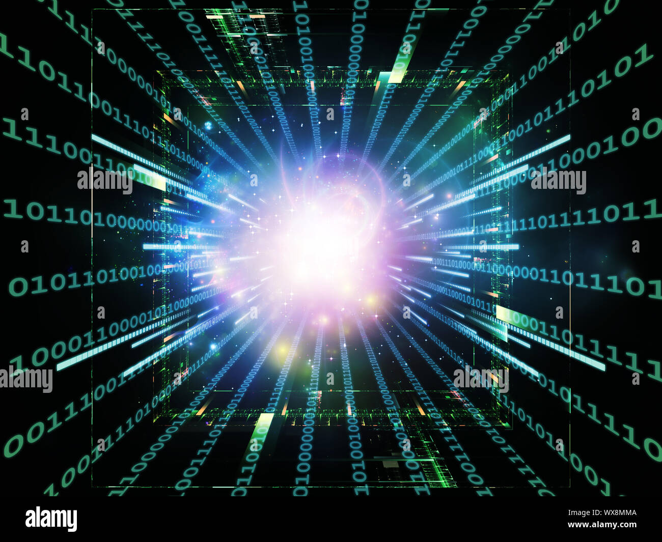 Backdrop design of technological and abstract design elements to ...