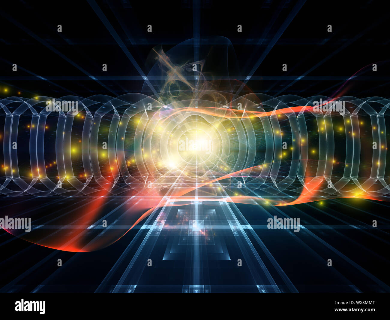 Background design of abstract sine waves and design elements on the ...