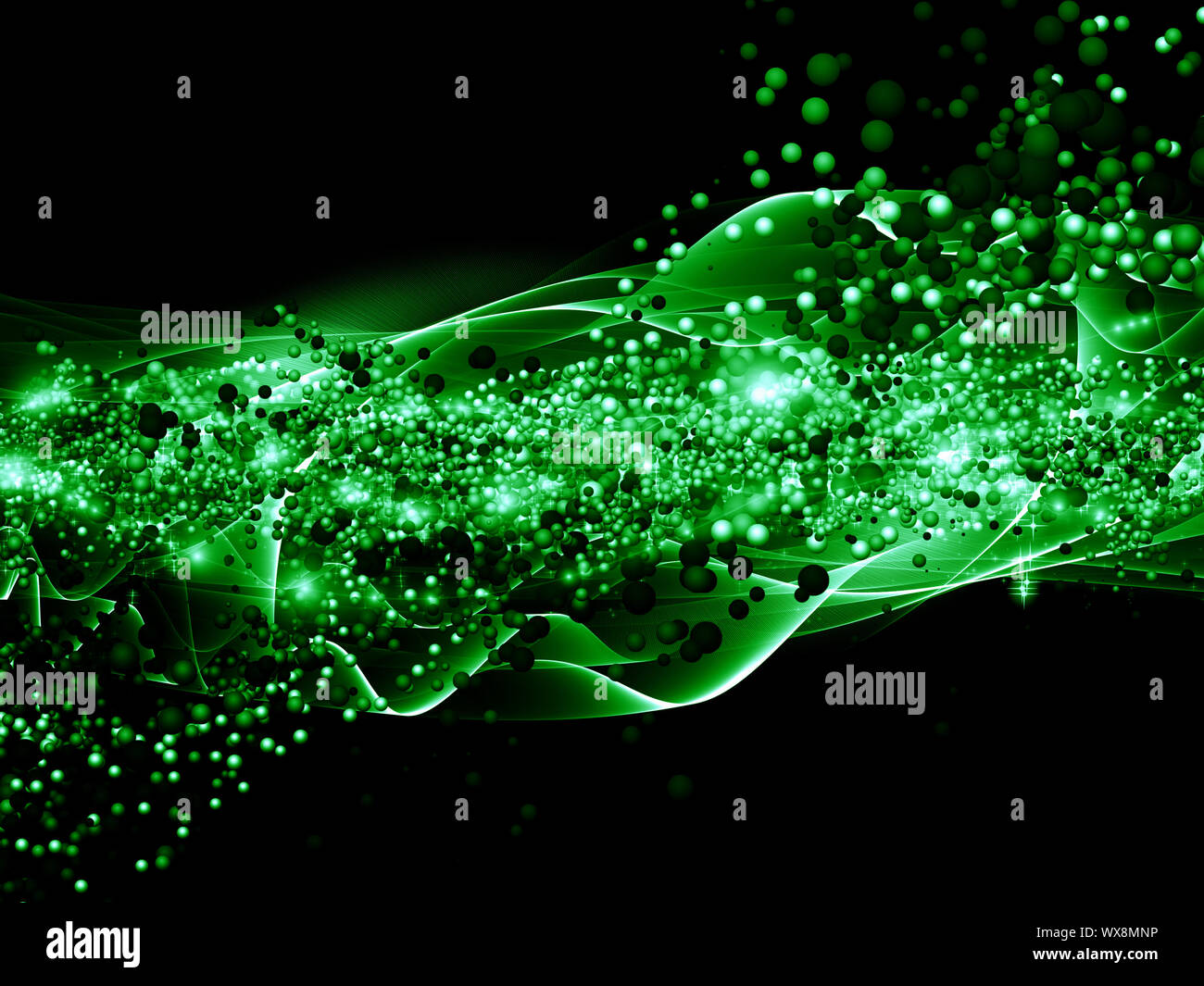 Background design of atomic particles in space on the subject of ...