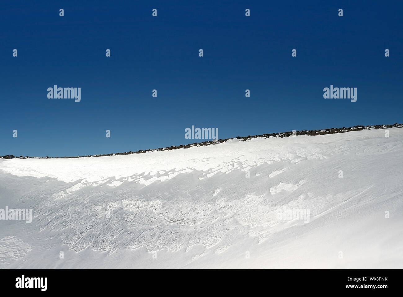 Snow landscape. Shine of snow Stock Photo - Alamy