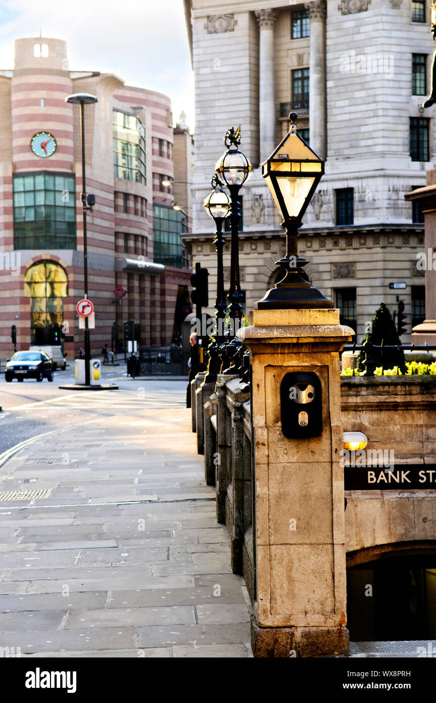 Entrance to Bank tube station in London Stock Photo - Alamy