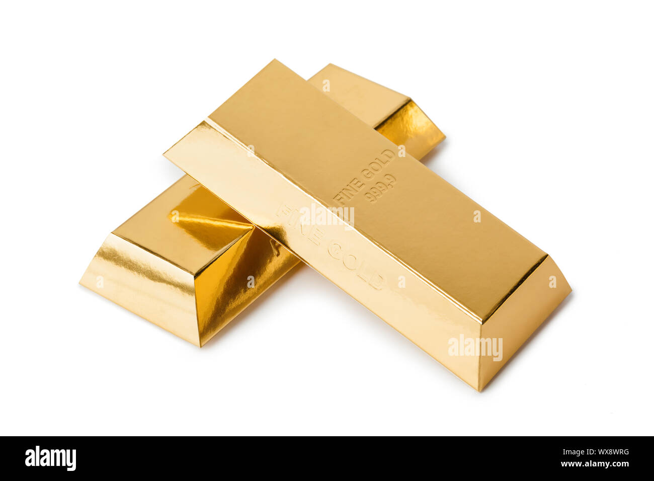 Stack of gold bars Cut Out Stock Images & Pictures - Alamy