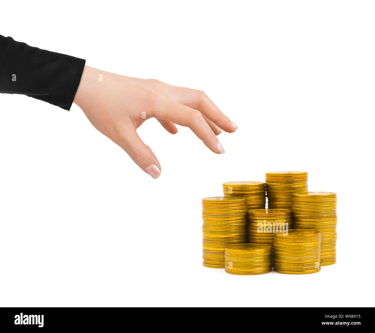 Money and hand Stock Photo - Alamy