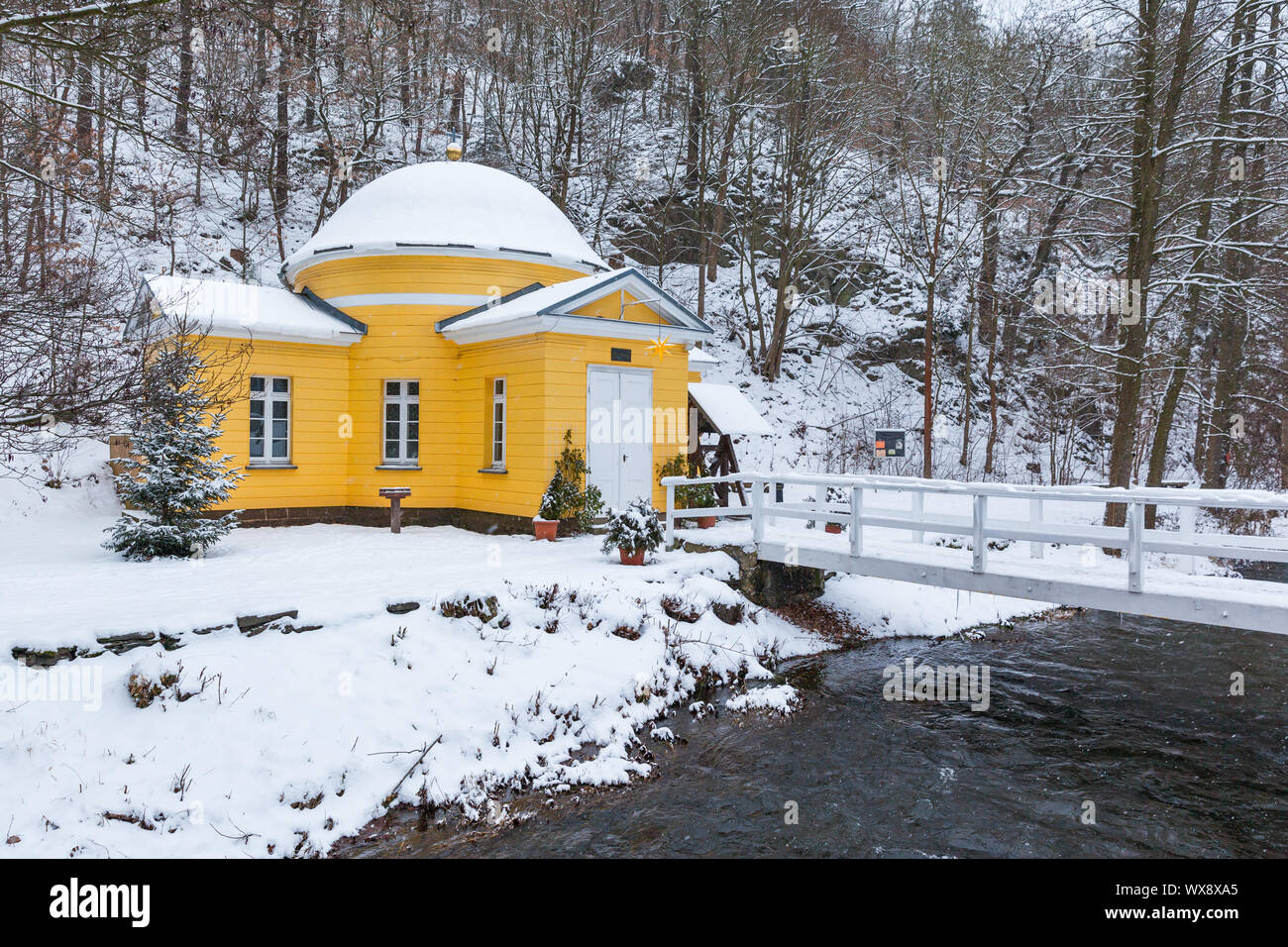 Petrus Chapel Alexisbad in the Harz Mountains Stock Photo - Alamy