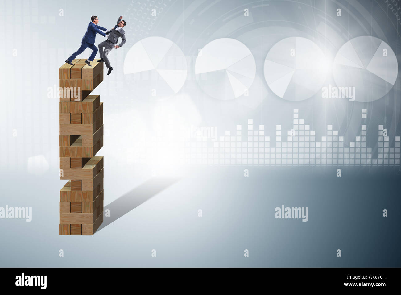 Business competition concept with two businessmen Stock Photo - Alamy