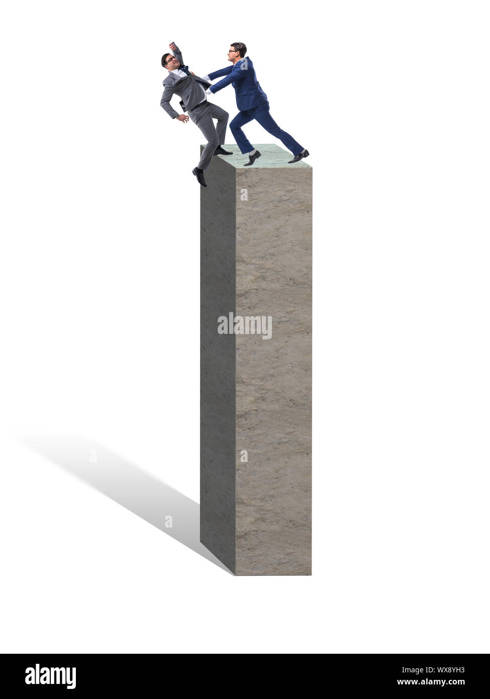 Business competition concept with two businessmen Stock Photo - Alamy