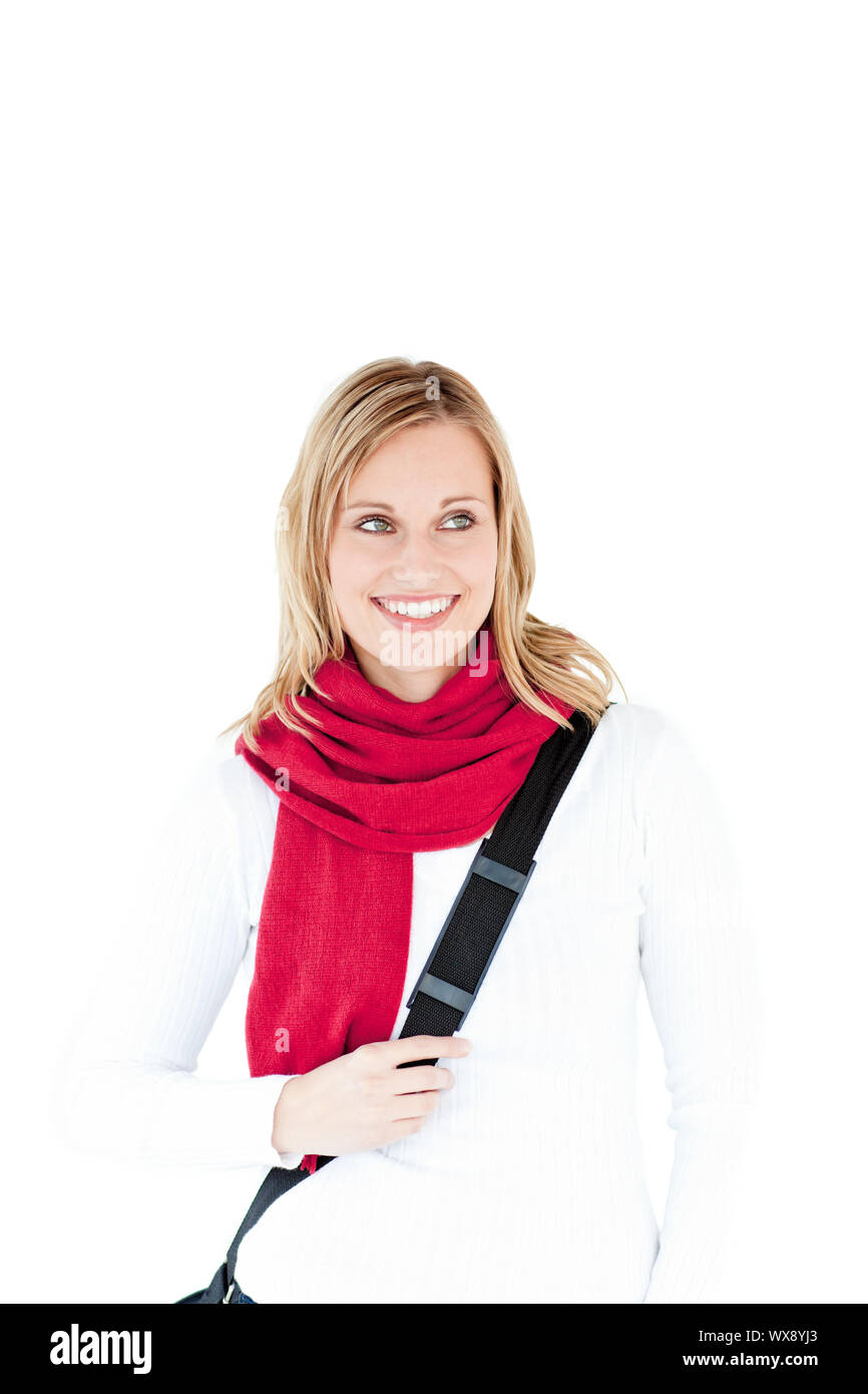 Wearing school scarf Cut Out Stock Images & Pictures - Alamy