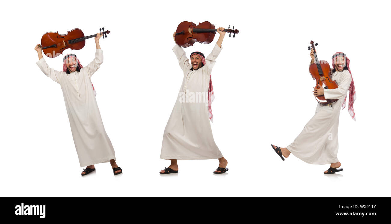 Arab man playing musical instrument Stock Photo - Alamy