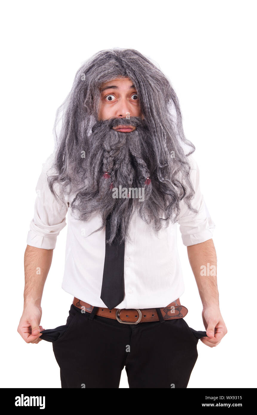 Old man in funny concept Stock Photo - Alamy