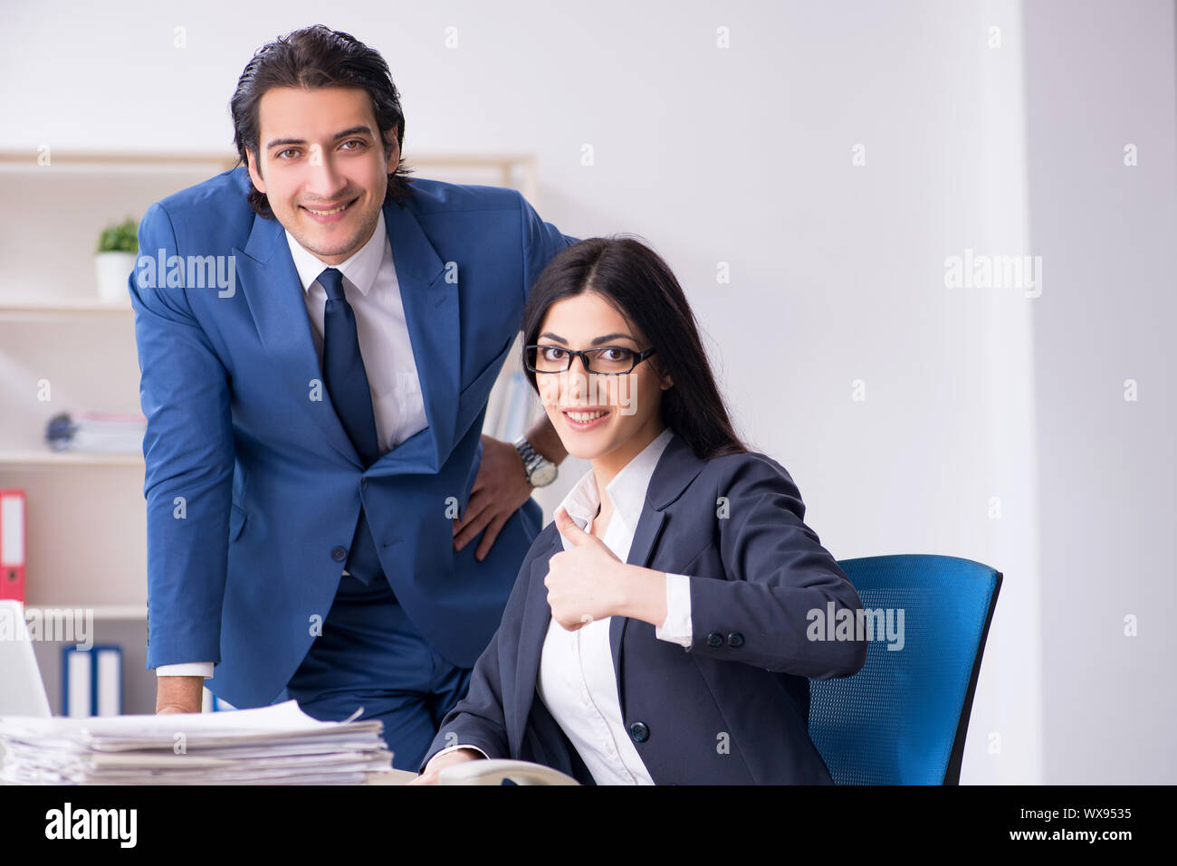 Boss and two employees hi-res stock photography and images - Alamy