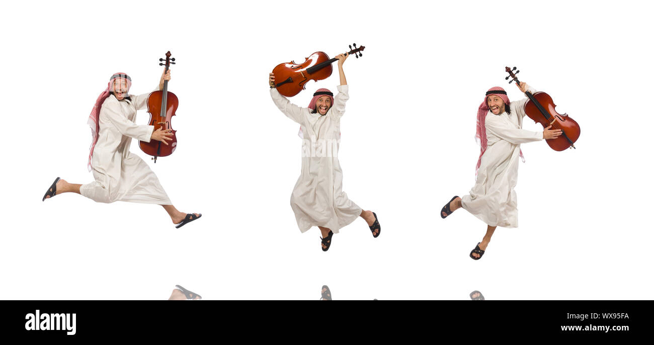 Arab man playing musical instrument Stock Photo - Alamy