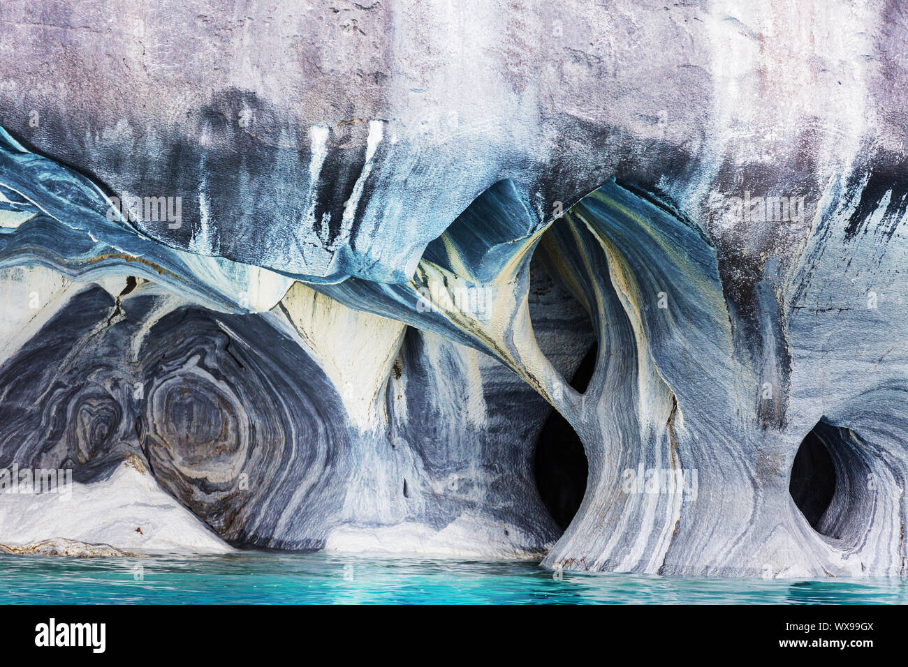 Marble caves chile boat hi-res stock photography and images - Alamy