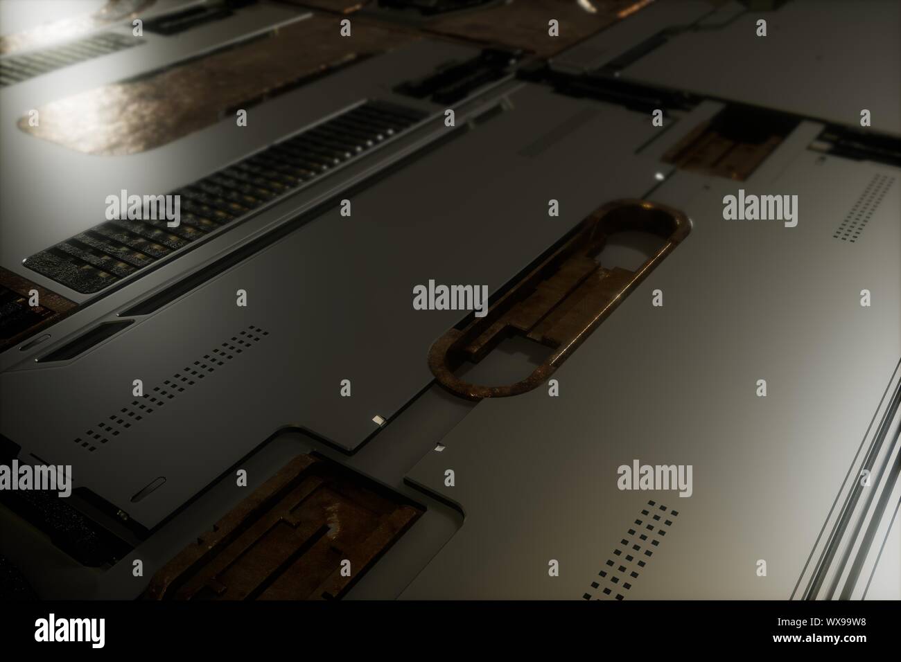 Sci Fi Metal Background Stock Photo - Alamy