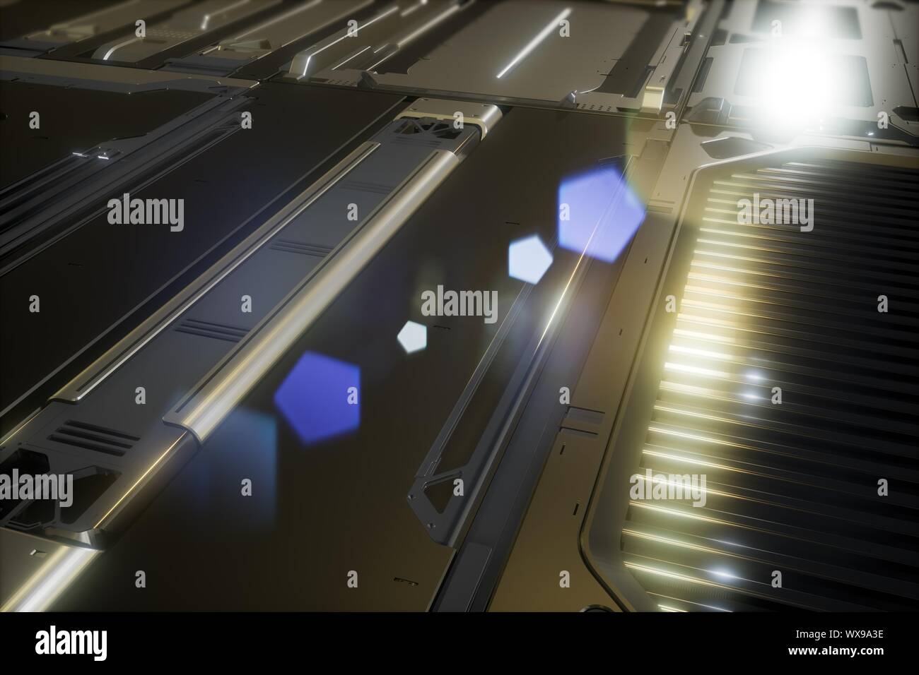 Sci Fi Metal Background Stock Photo - Alamy