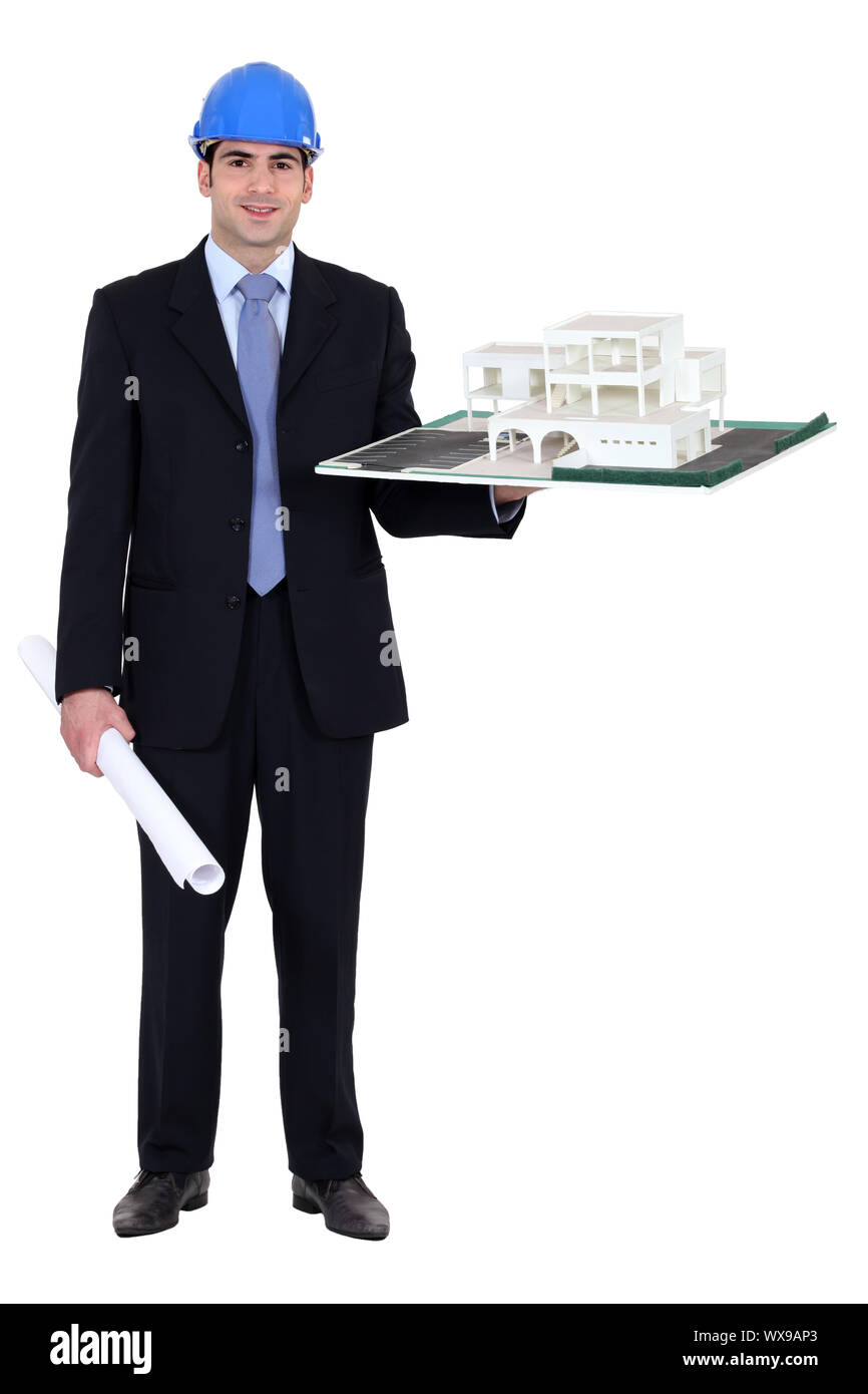 Architect presenting new project Stock Photo - Alamy