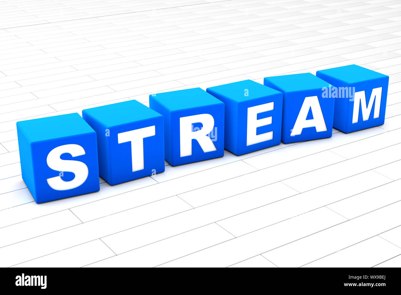 Stream word illustration Stock Photo - Alamy