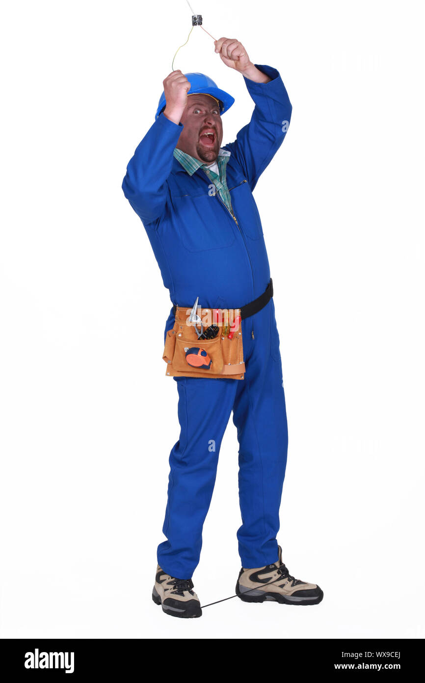 Live wire danger Cut Out Stock Images & Pictures - Alamy