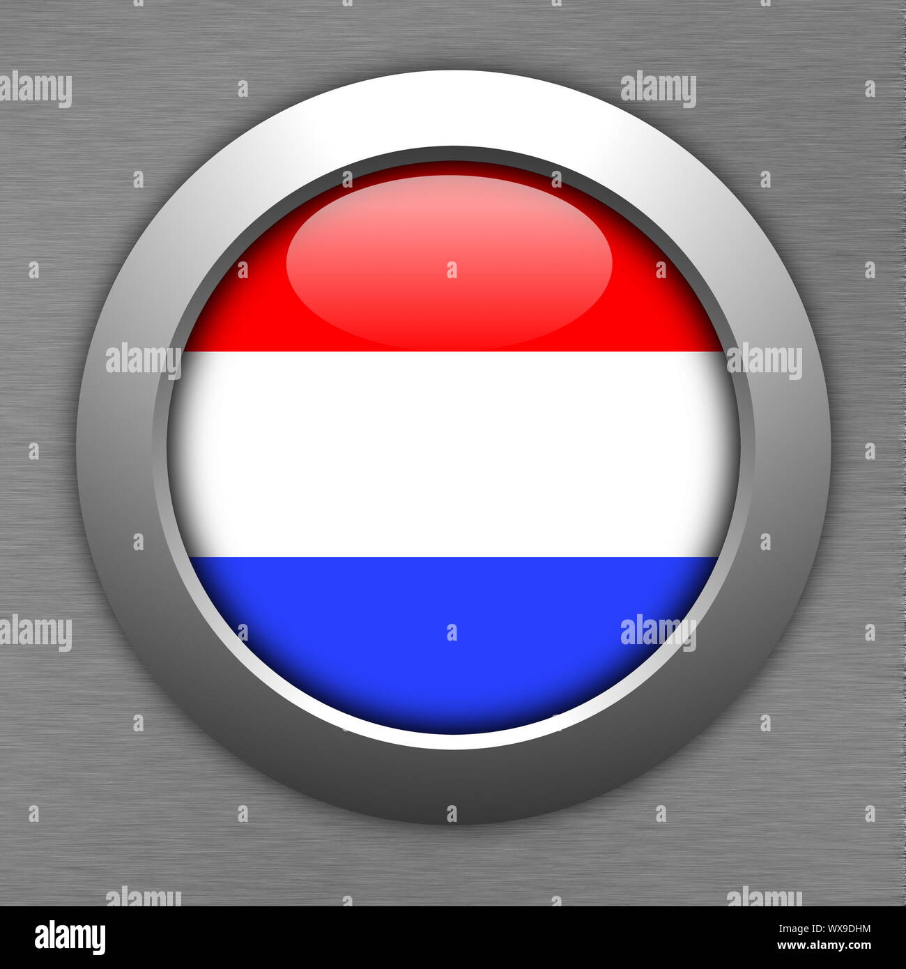 netherlands button flag sign or badge for website Stock Photo - Alamy