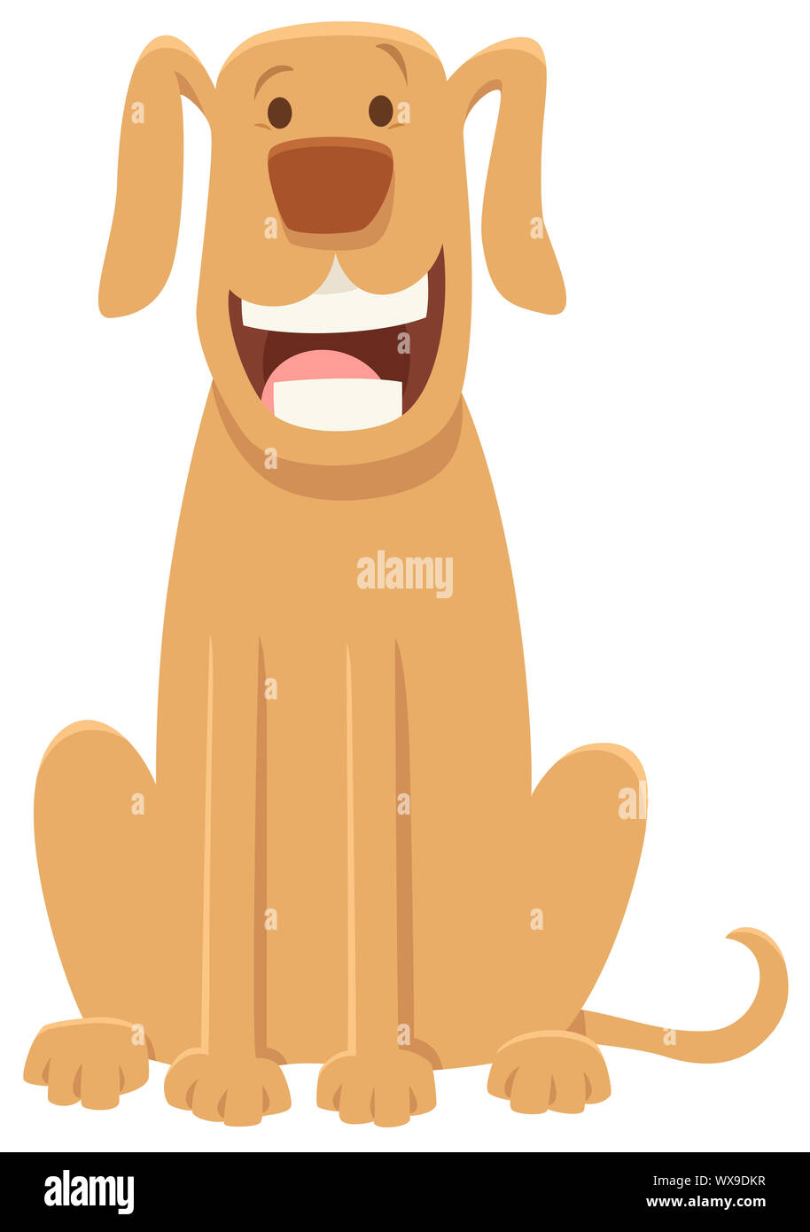 Cartoon illustration great dane dog Cut Out Stock Images & Pictures - Alamy