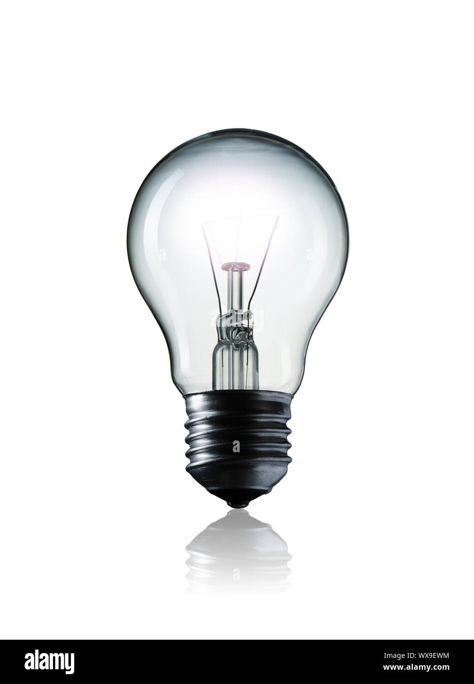 Light Bulb isolated on white background Stock Photo - Alamy