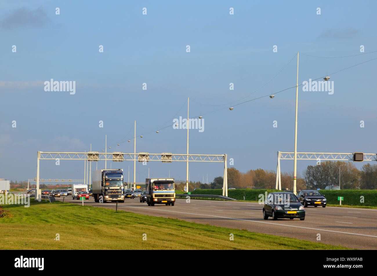 Traffic at the highway in Holland Stock Photo - Alamy