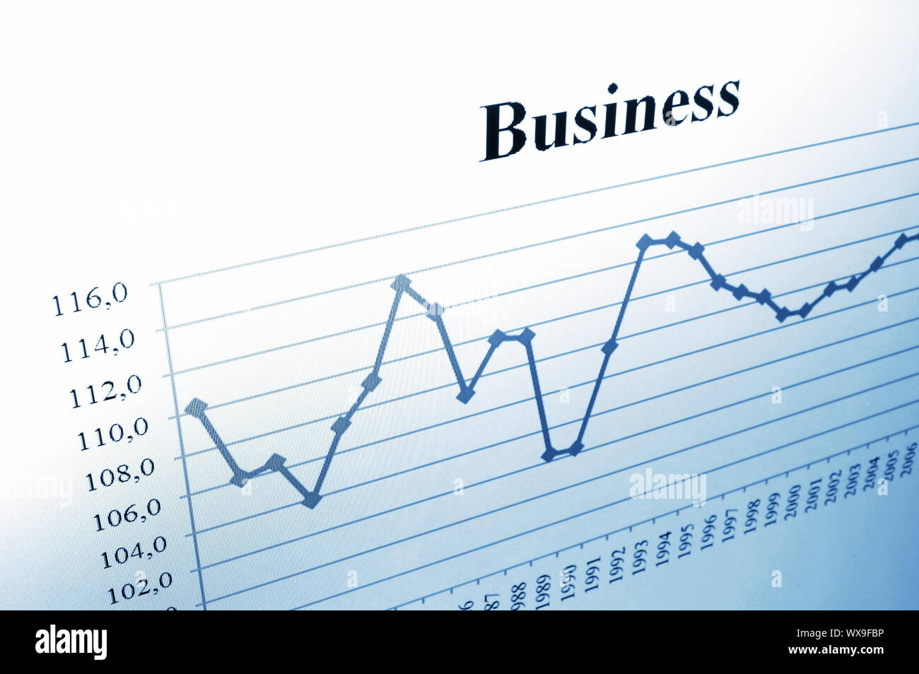 business data and chart showing financial success Stock Photo - Alamy