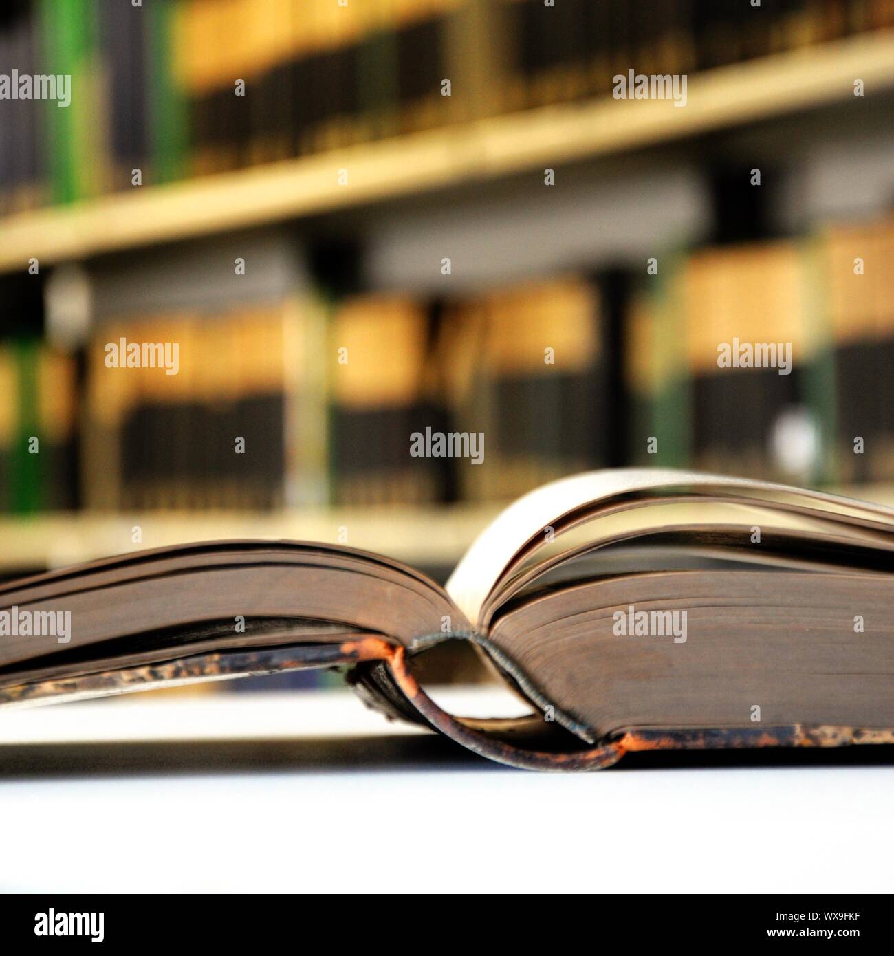books in a library bookshelf for university education Stock Photo - Alamy