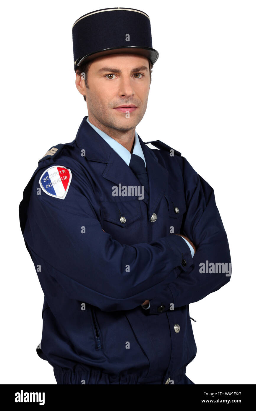 French policeman hi-res stock photography and images - Alamy