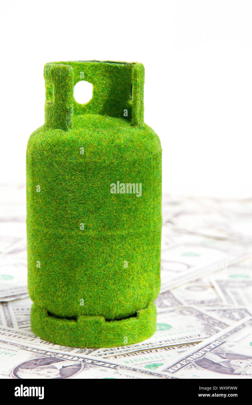 green gas tank concept Stock Photo - Alamy