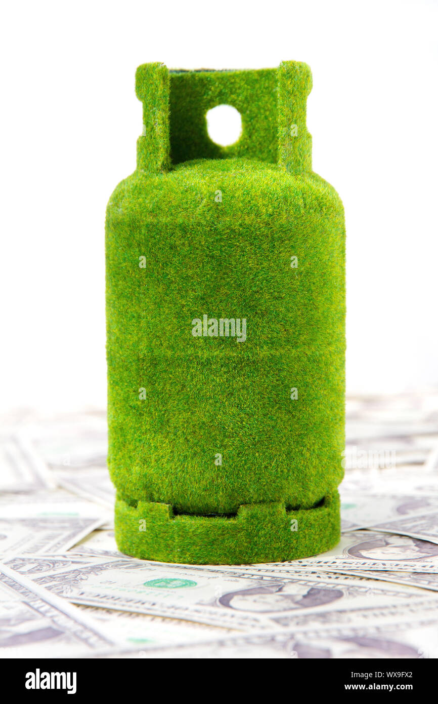green gas tank concept Stock Photo - Alamy