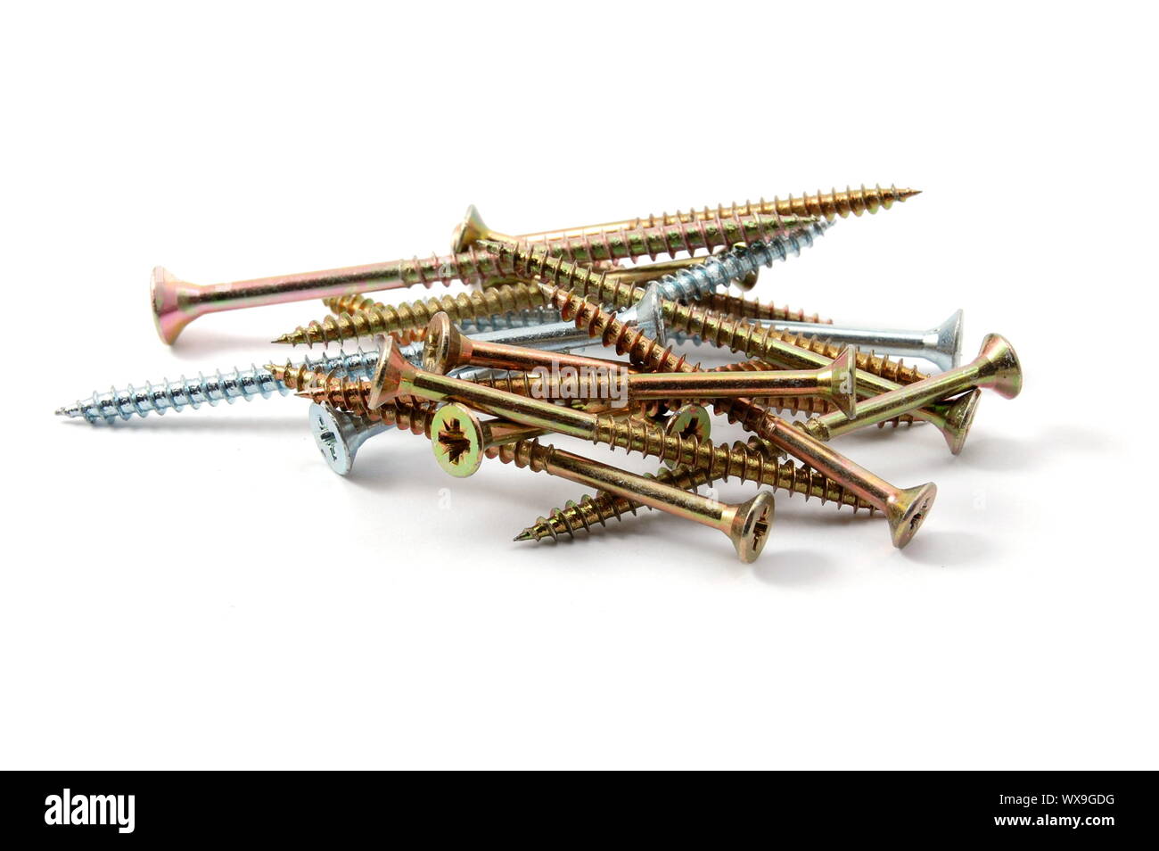 some screws for construction isolated on white background Stock Photo ...