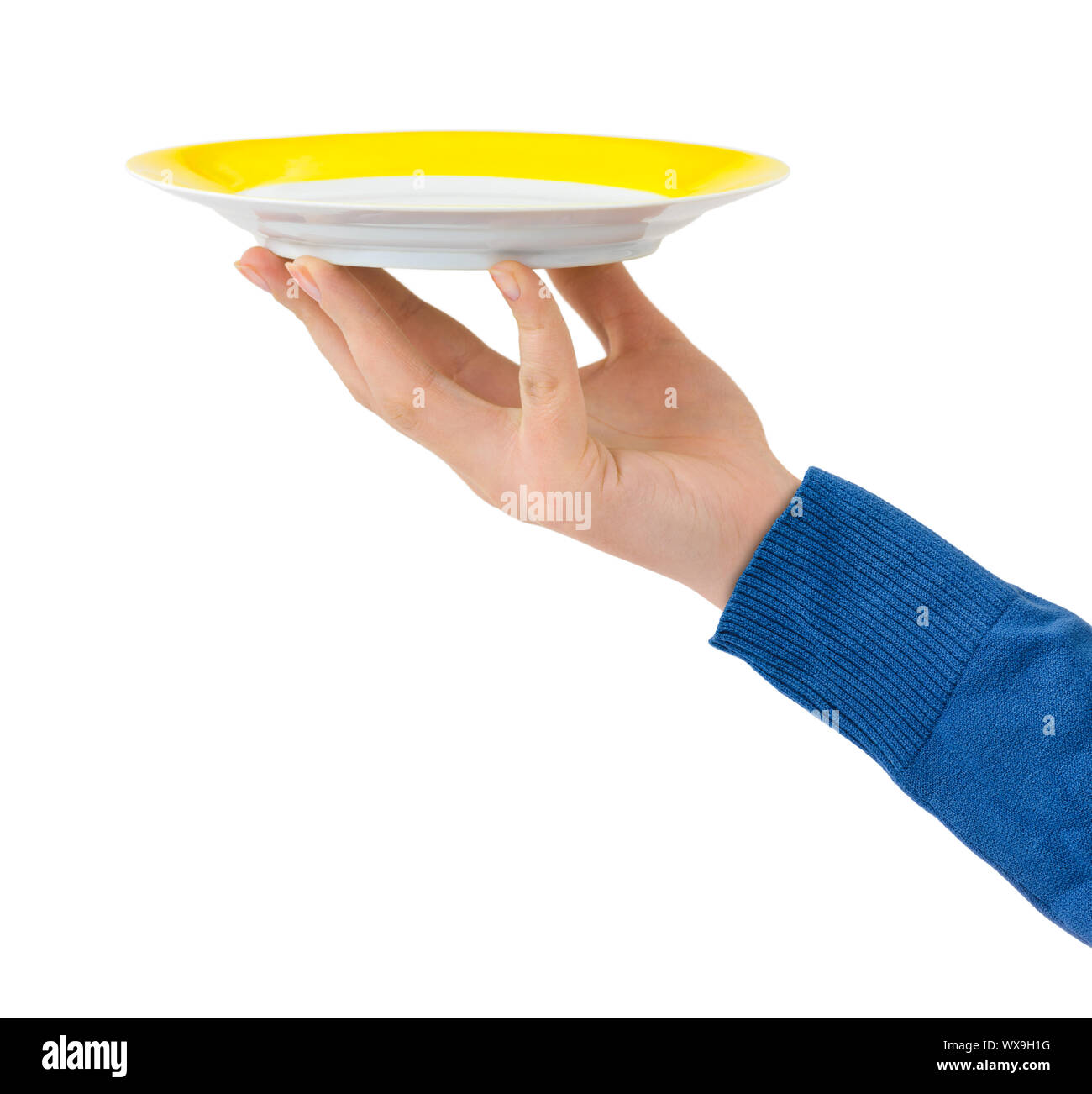 Giving plate Cut Out Stock Images & Pictures - Alamy