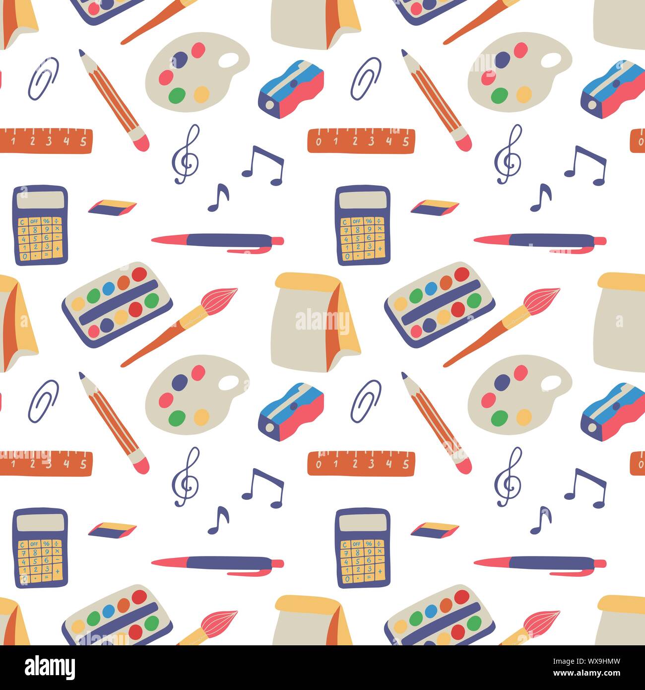 School backdrop pattern Stock Vector Images - Alamy