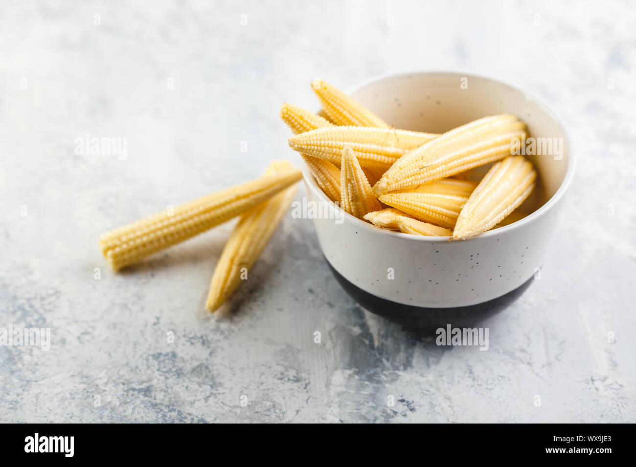 Fresh young baby corn Stock Photo - Alamy