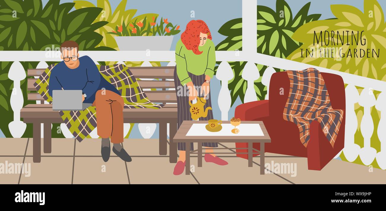 Character flat drawing family Stock Vector Images - Alamy