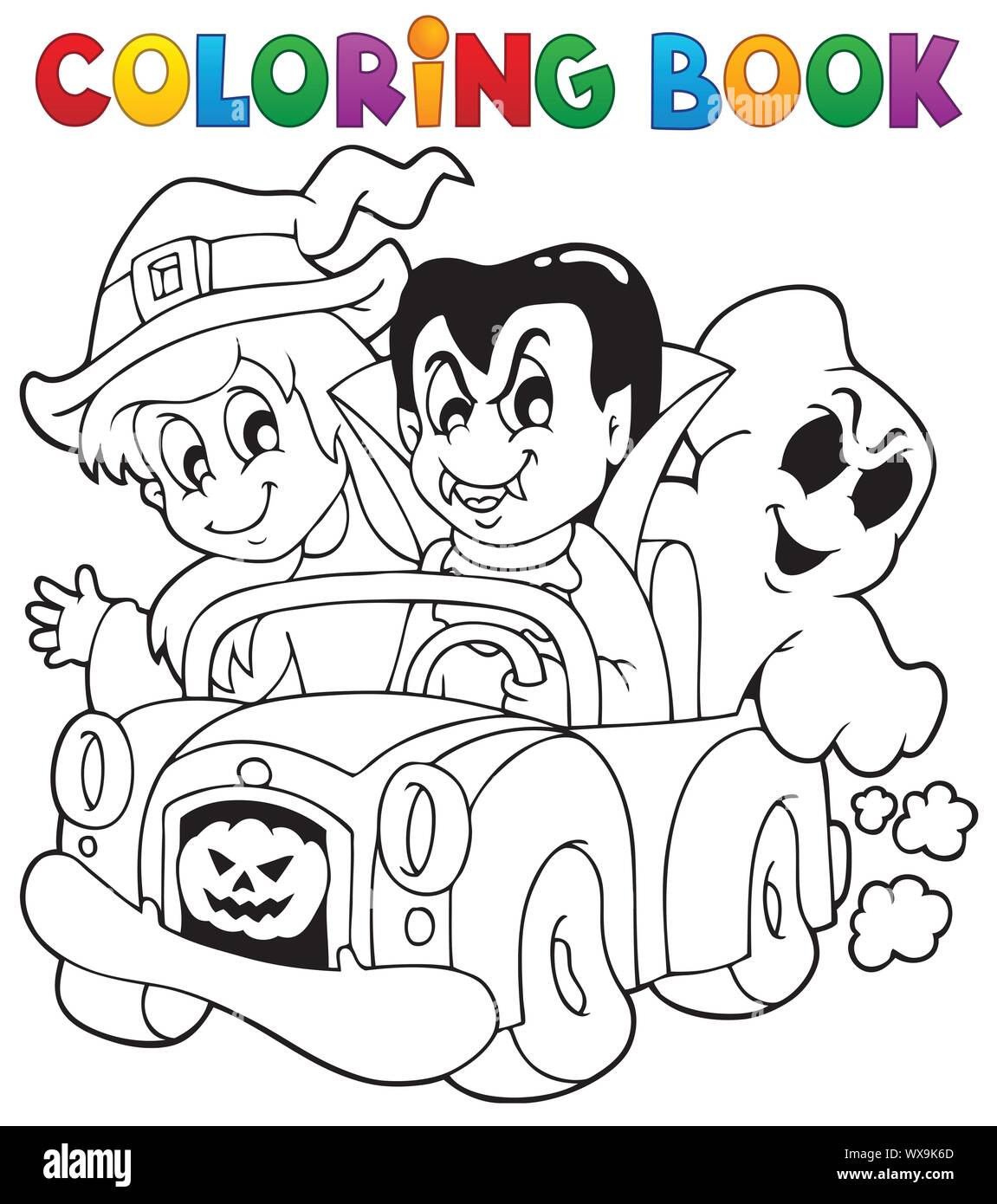 Coloring book Halloween character 8 Stock Vector Image & Art - Alamy