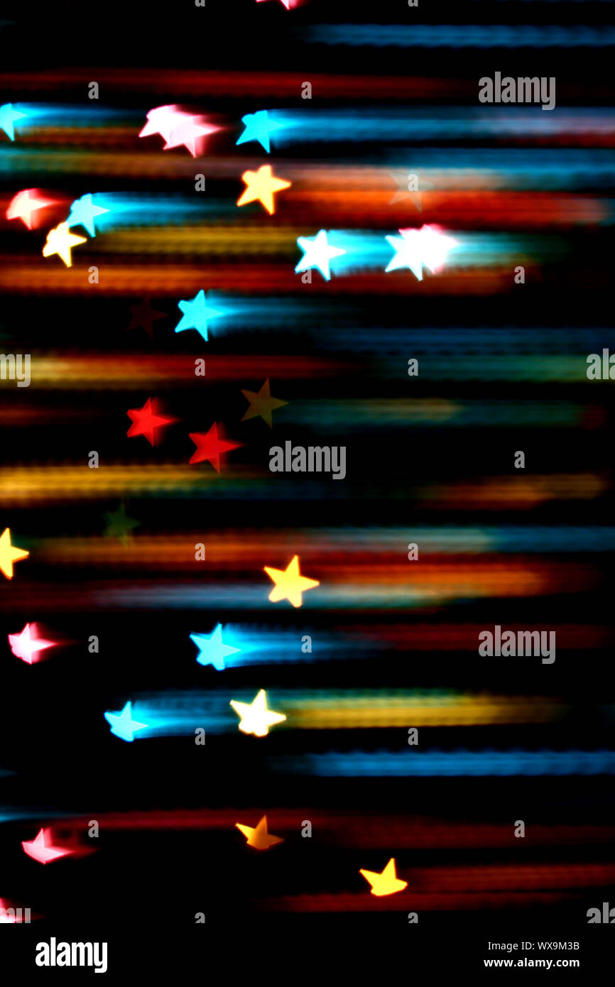 abstract disco colored stars motion background Stock Photo - Alamy