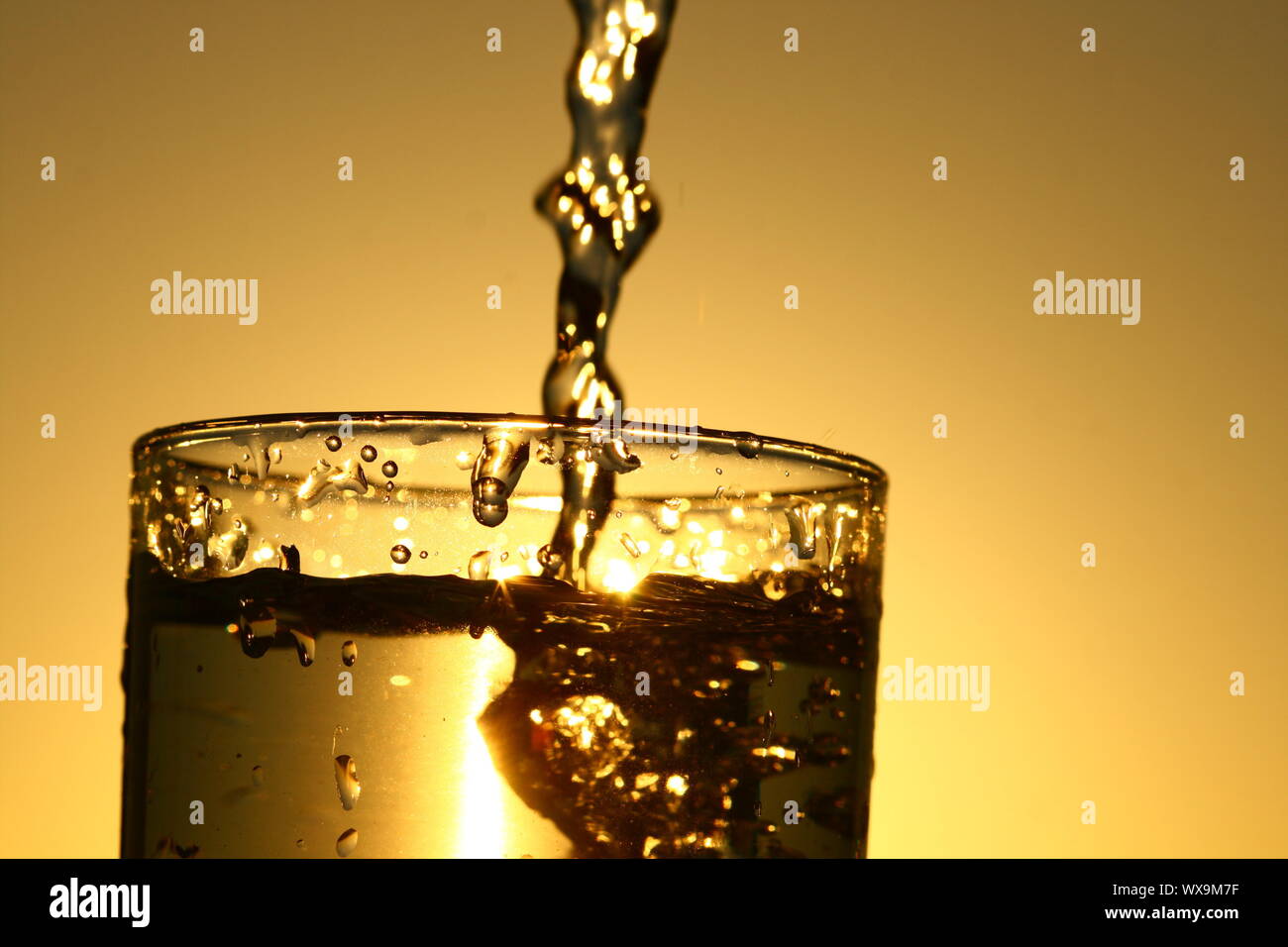 clean cold water in glass Stock Photo - Alamy