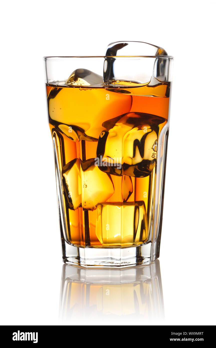 Iced tea isolated on white Stock Photo - Alamy