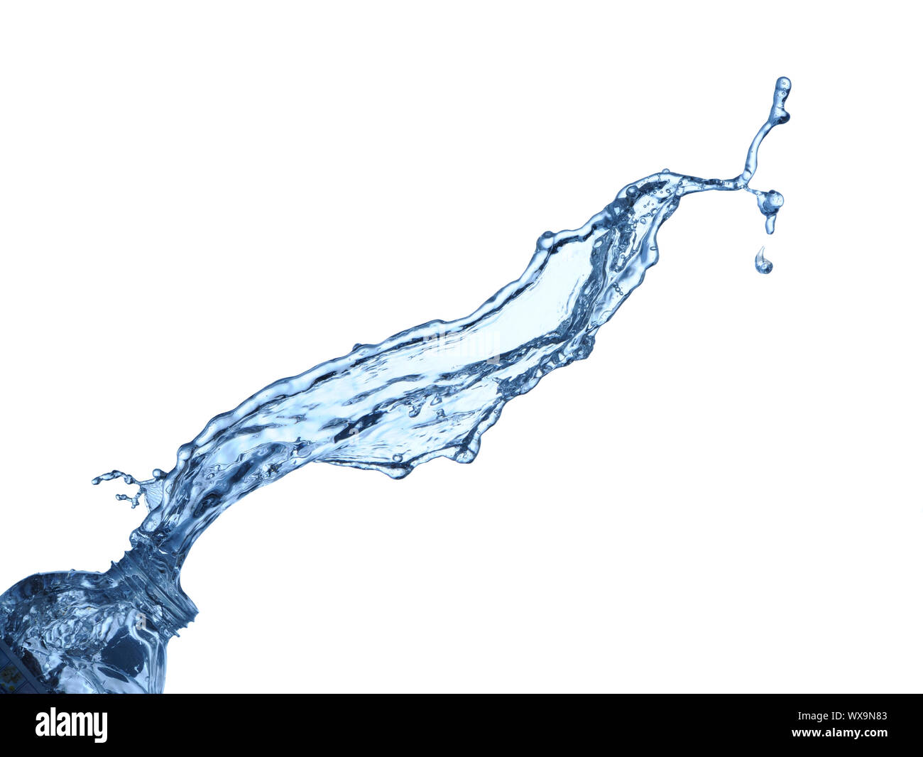 Beautiful water splash isolated on white Stock Photo - Alamy