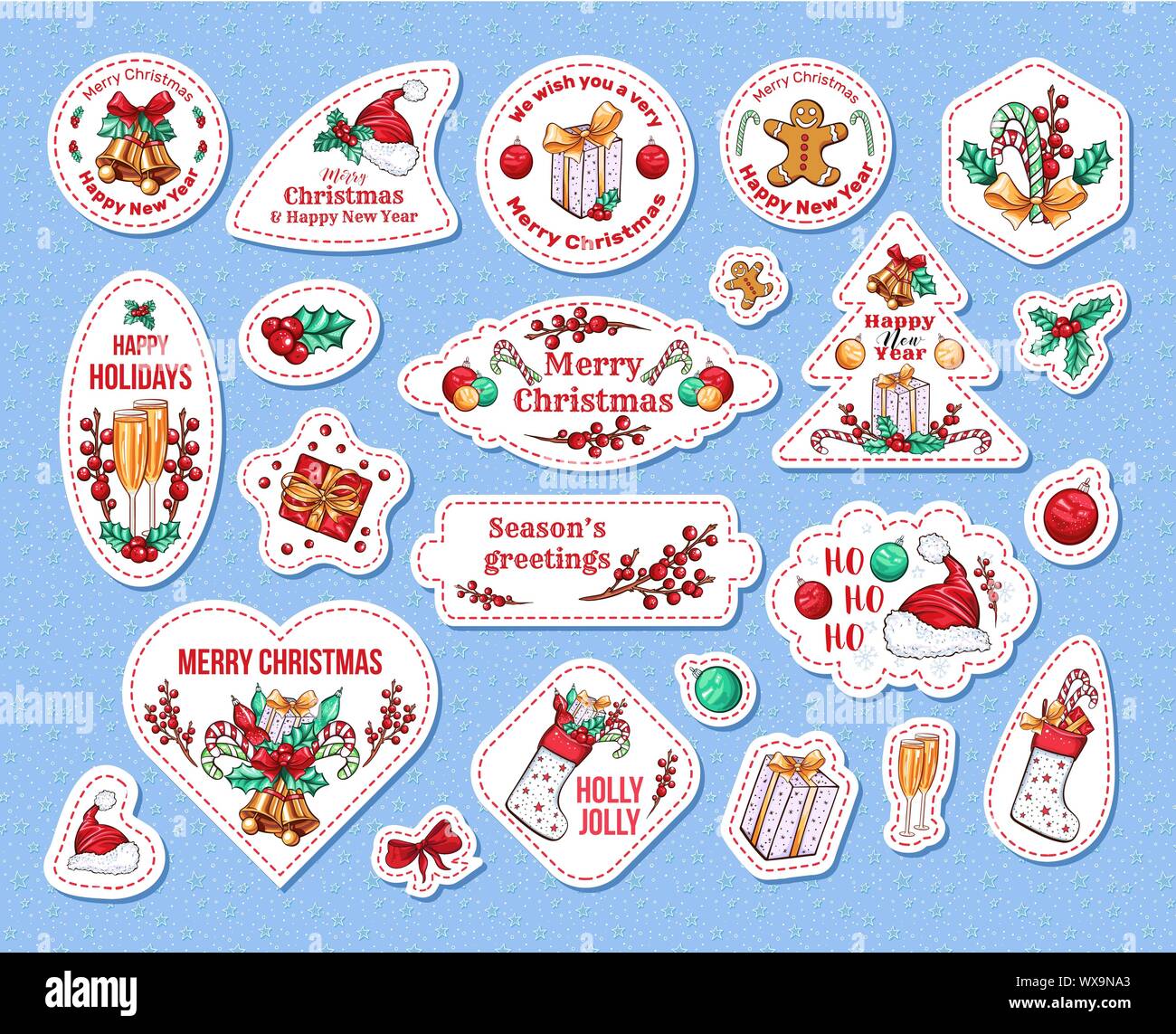 Man celebrate xmas party Stock Vector Images - Alamy