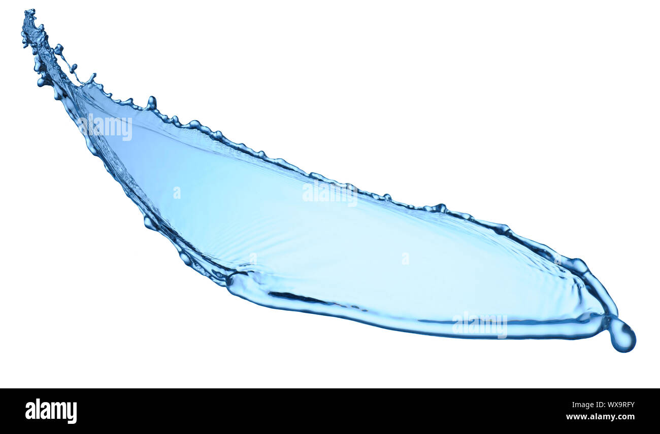 Beautiful water splash isolated on white Stock Photo - Alamy