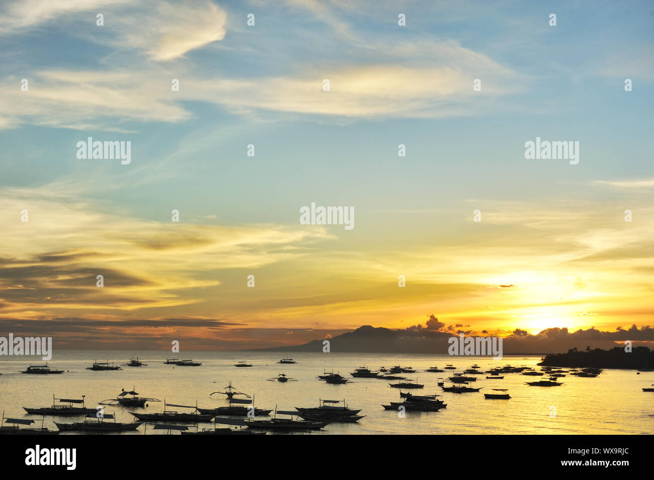 Beautiful sunset at Panglao, Philippines Stock Photo - Alamy