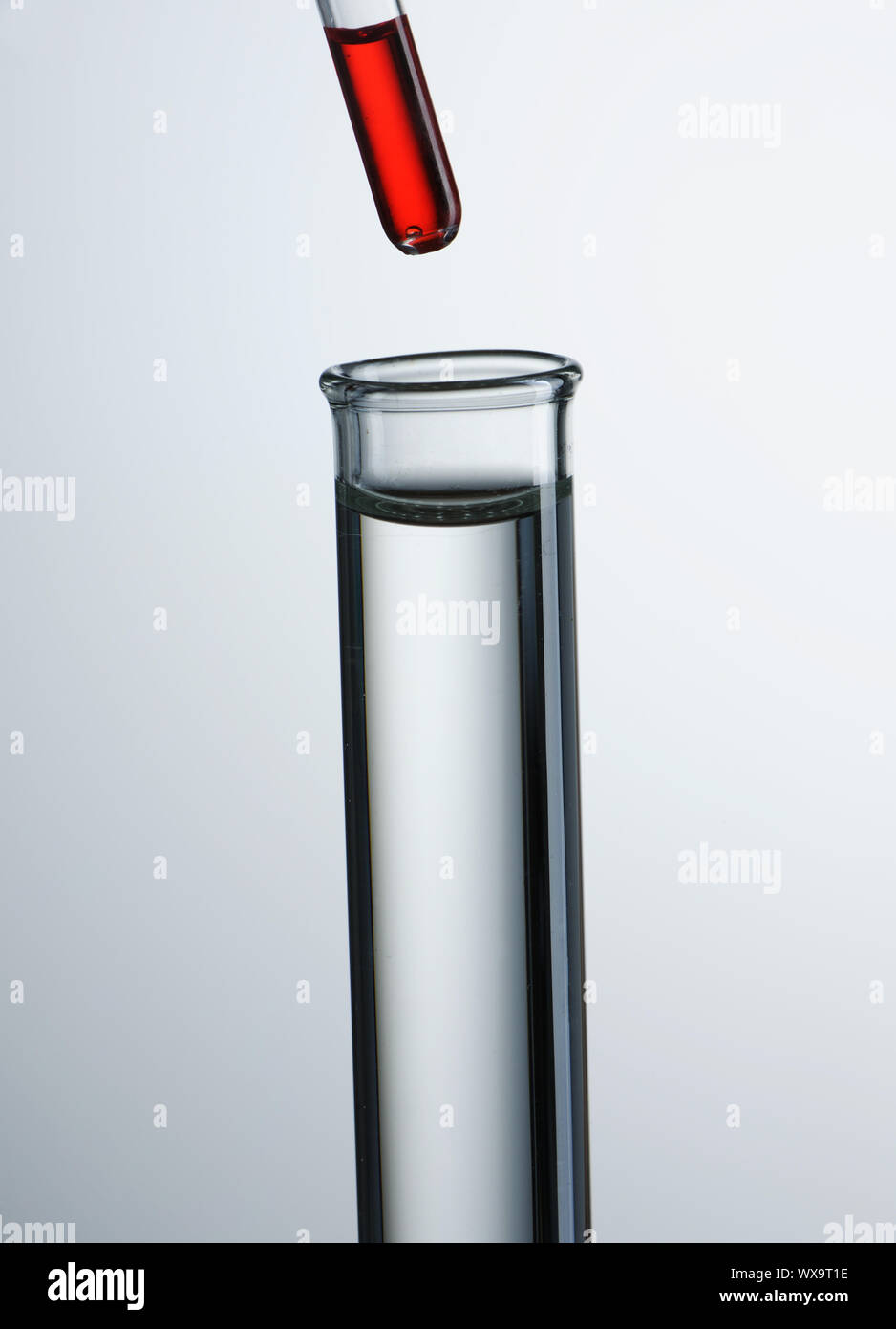 Test tube and pipette close-up Stock Photo - Alamy