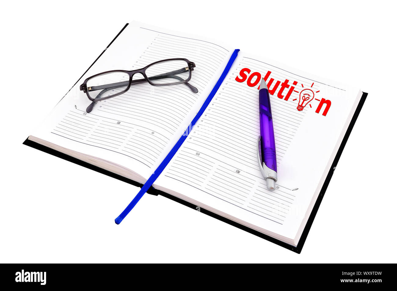 drawing red solution in daily Stock Photo - Alamy